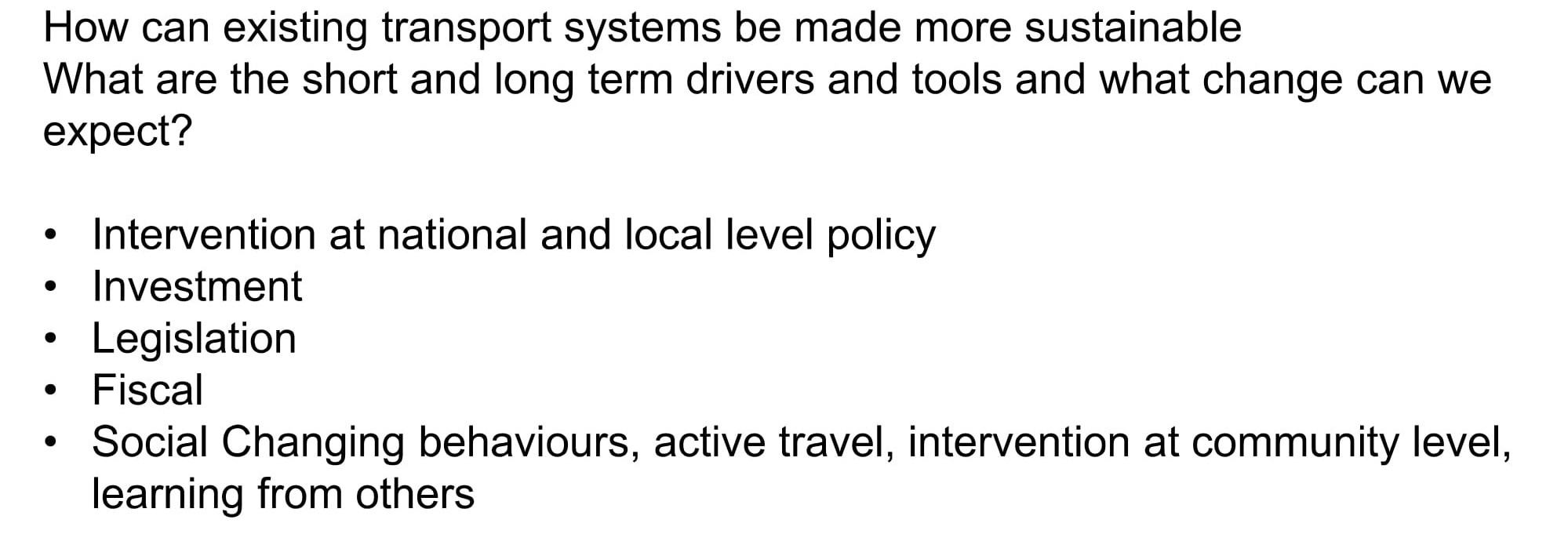 Sustainable Transport and the Climate Change - Urban DesignUrban Design